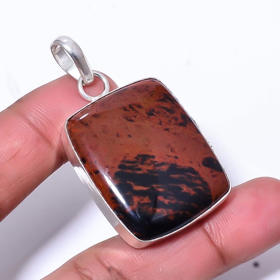Mahogany Obsidian - Mexico Handmade 925 Sterling Silver Pendant 1.95 ...