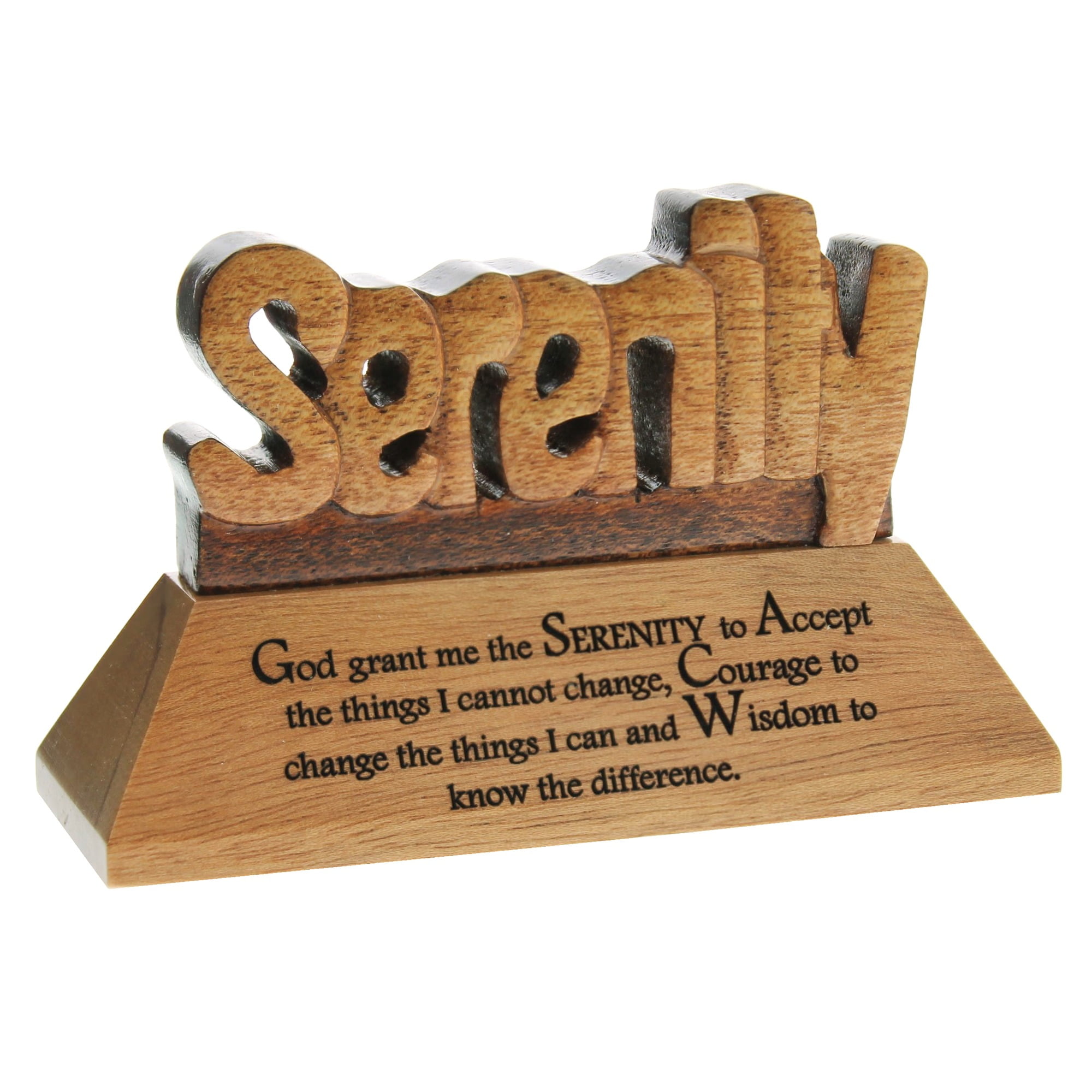 Mahogany Serenity Prayer Standing Plaque - Walmart.com