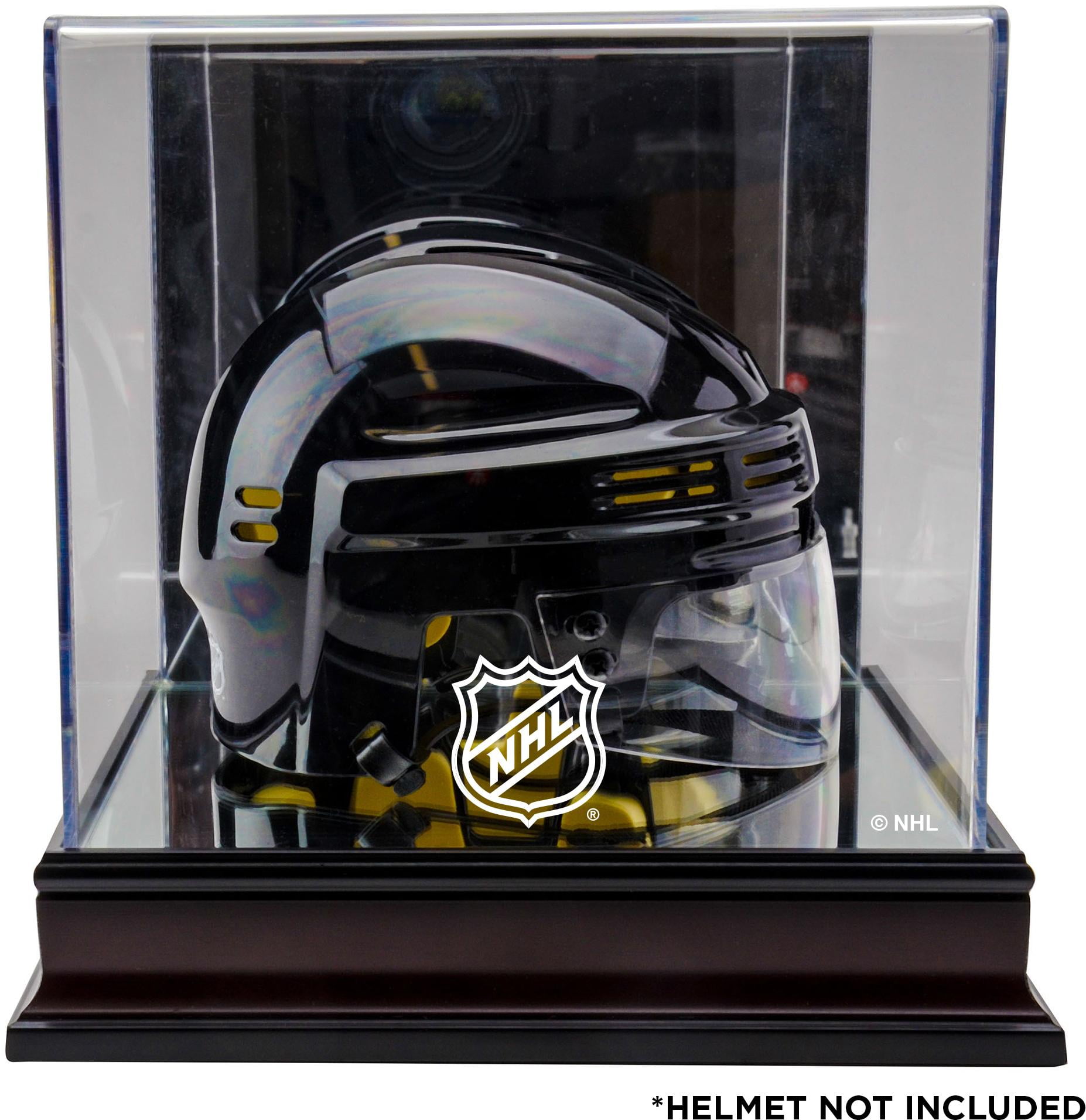 Mahogany (nhl) Hockey Mini Helmet Display Case (ammk) - Walmart.com