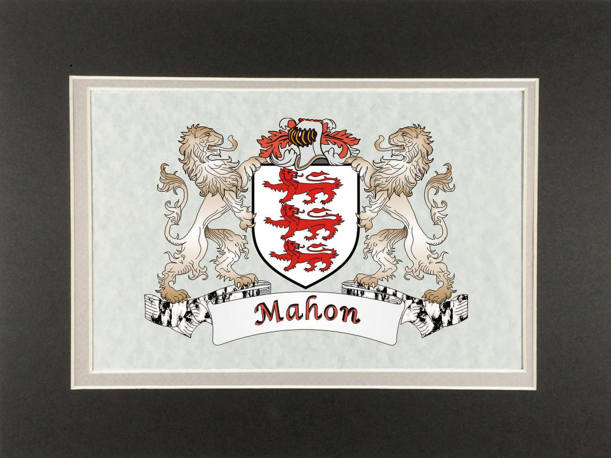 Mahon Irish Coat of Arms Print - Frameable 9" x 12" - Walmart.com