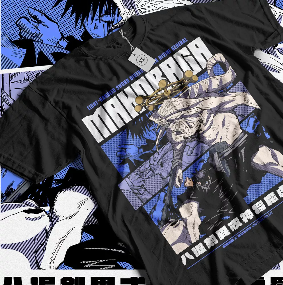 Mahoraga T-Shirt Jujutsu Kaisen Gojo Satoru Megumi Fushiguro Soft Tee All Size Hot Trending ...