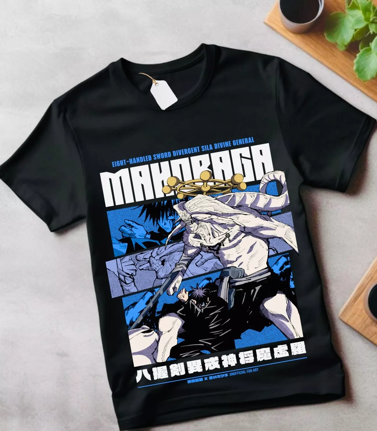 Mahoraga T-shirt Jujutsu Kaisen Gojo Satoru Megumi Fushiguro Soft Tee ...