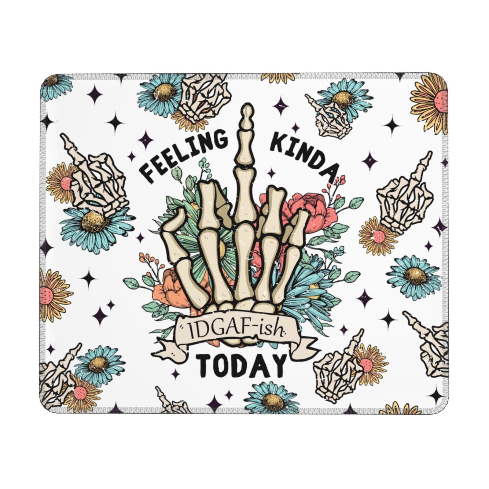 Mahrokh Skull Mouse Pad for Desk, Funny Skeleton Mouse Pad for Computer ...