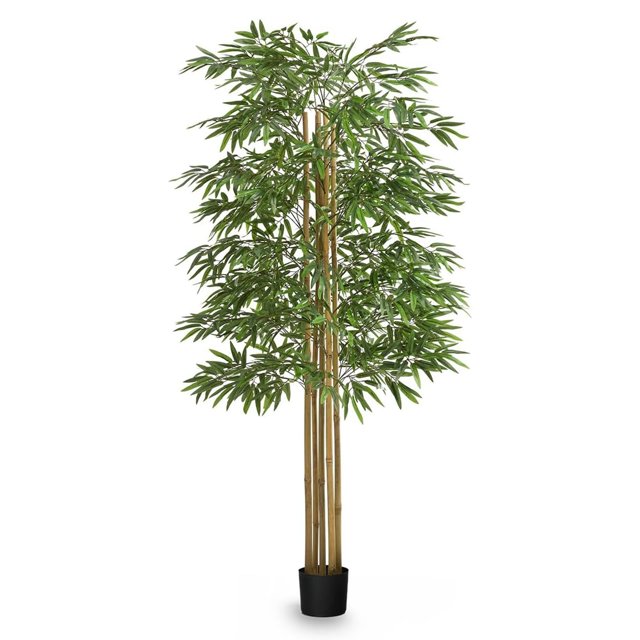 Maia Shop 6ft Artificial Bamboo Tree, Fake Plants for Home Decor ...