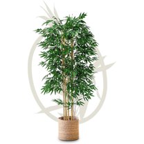 Maia Shop Artificial Bamboo Tree 6 Feet Tall Potted Home Decor, 71 ...