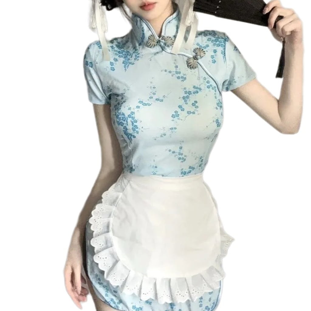 Maid Apron Maid Costume Half Apron Waitress Servant Costume - Walmart.com