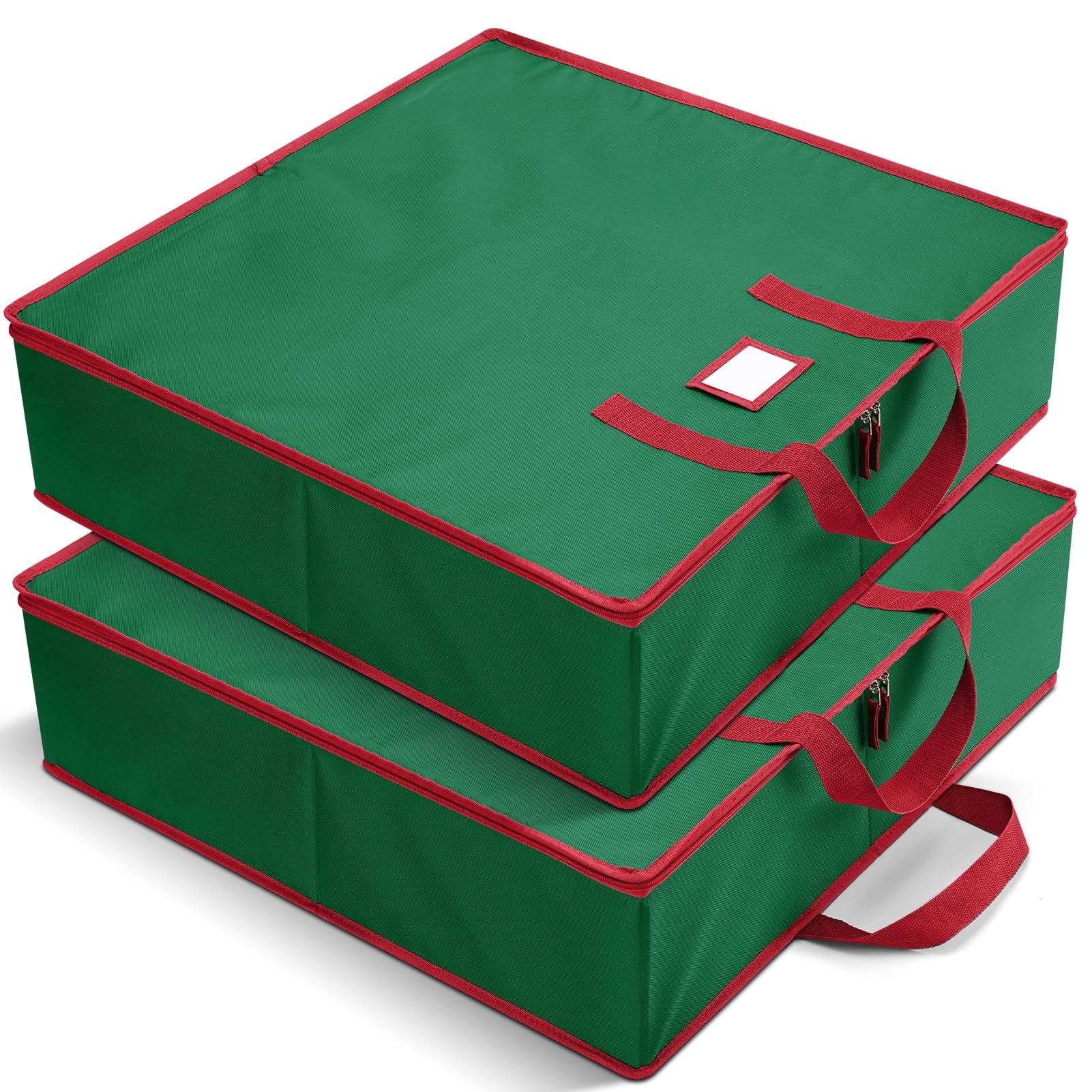 MaidMAX 30" Christmas Wreath Storage Container with Interior Pockets ...