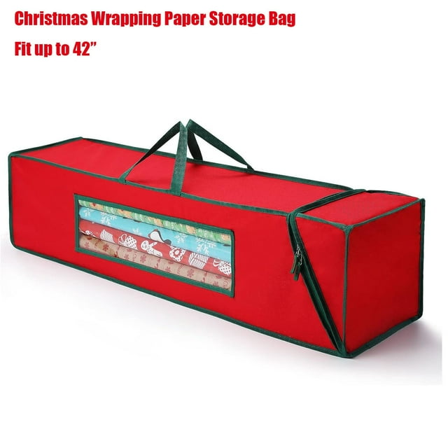 MaidMAX 600D Oxford Christmas Wrapping Paper Storage Bag, Holiday ...