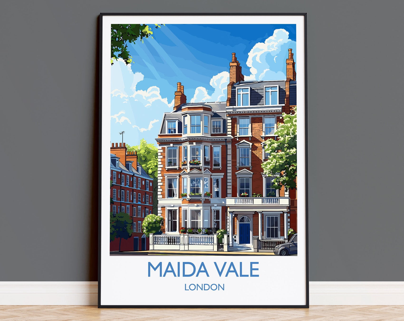 Maida Vale Travel Print, Travel Poster of Maida Vale, London Poster ...