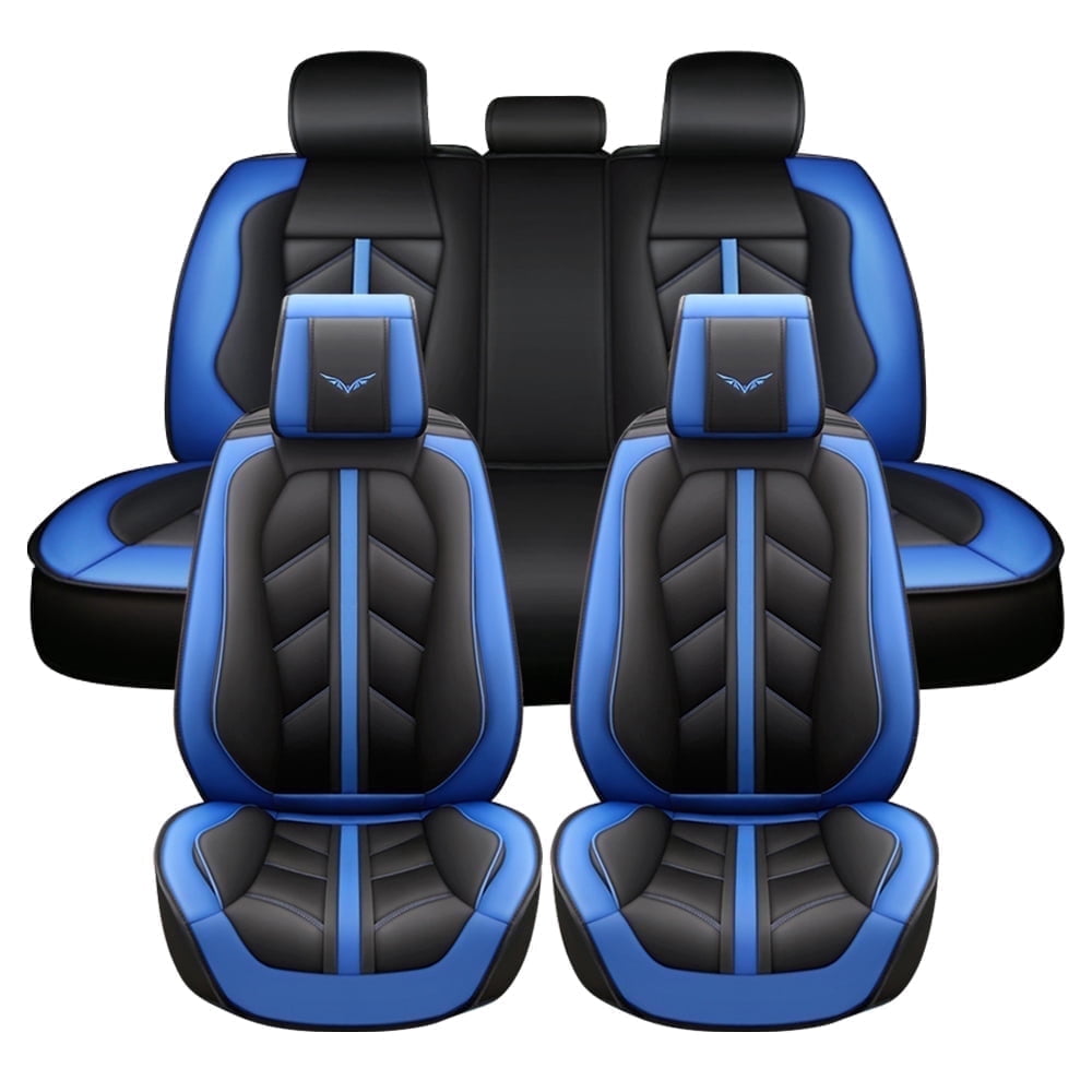 Maidao Car Seat Covers Full Set,Waterproof Faux Leather Split Bench ...