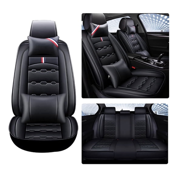 Maidao Car Seat Covers Leather Full Set Airbag Compatible Water ...