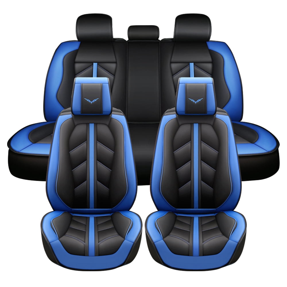 Maidao Car Seat Covers Leather Full Set for Jeep for Wrangler Unlimited ...