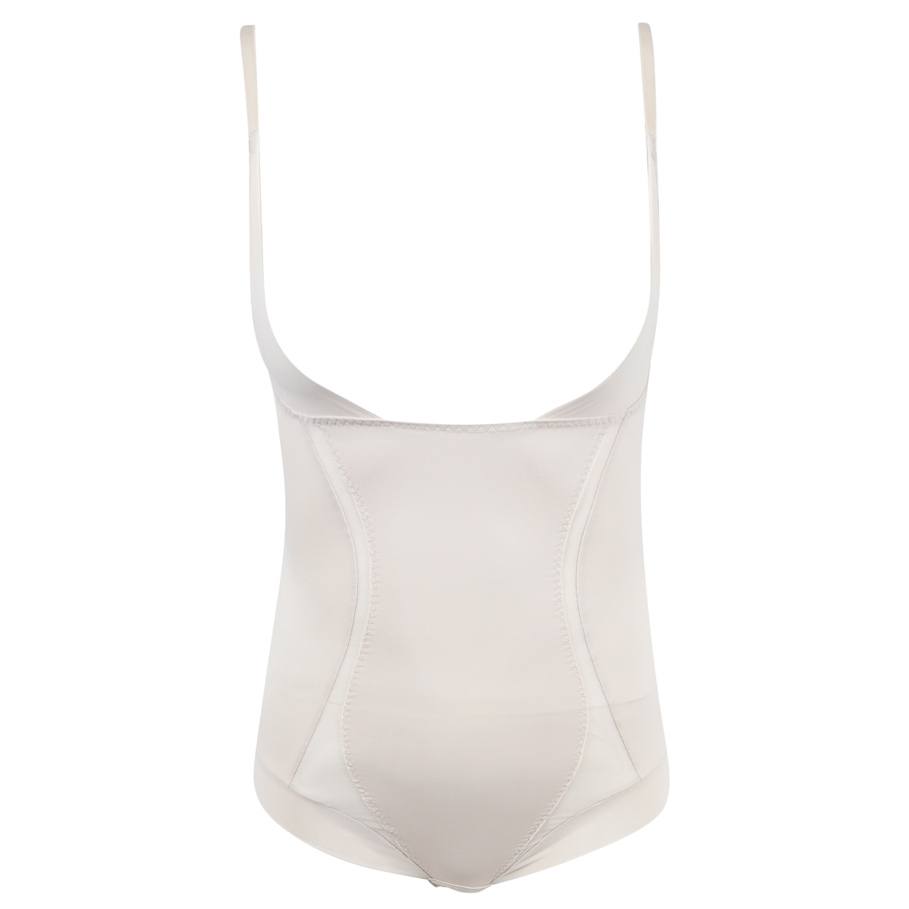 Maidenform Firm Foundations Open Bust Body Shaper Latte Lift 2XL Women ...