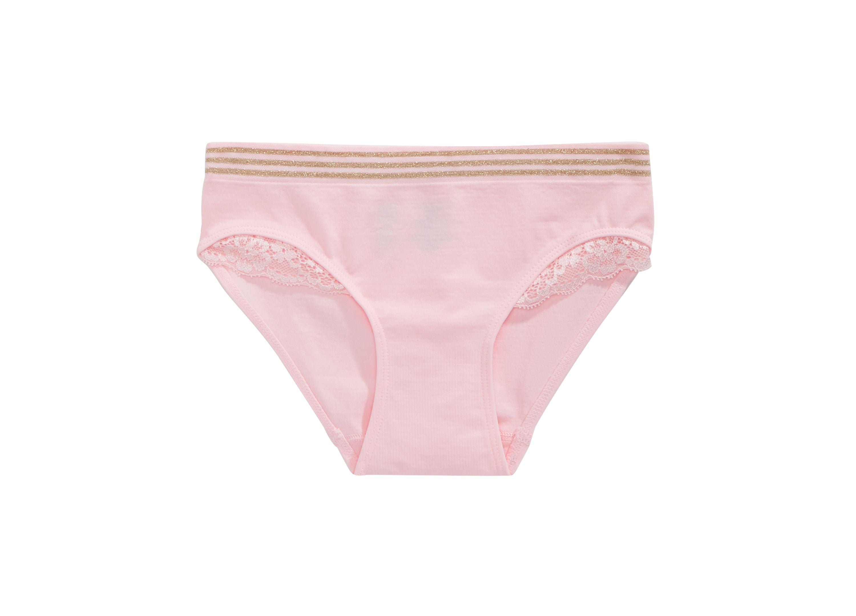 Maidenform Lace Trim Underwear Little Big Girls Pink Hue XL - Walmart.com