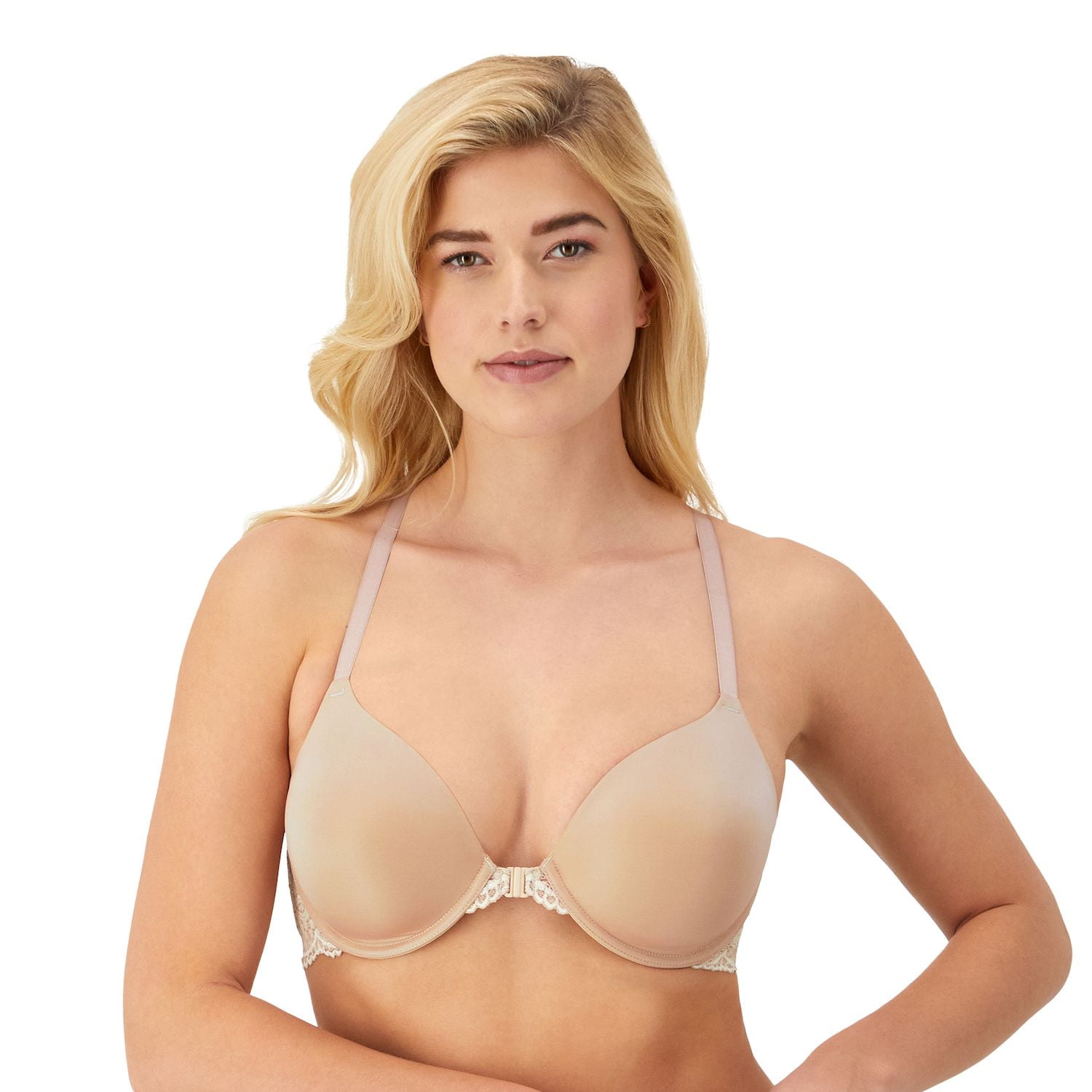 Maidenform® One Fab Fit® Full Coverage Lace Racerback Bra 07112 Color: Almond Pearl Size: 36 D ...