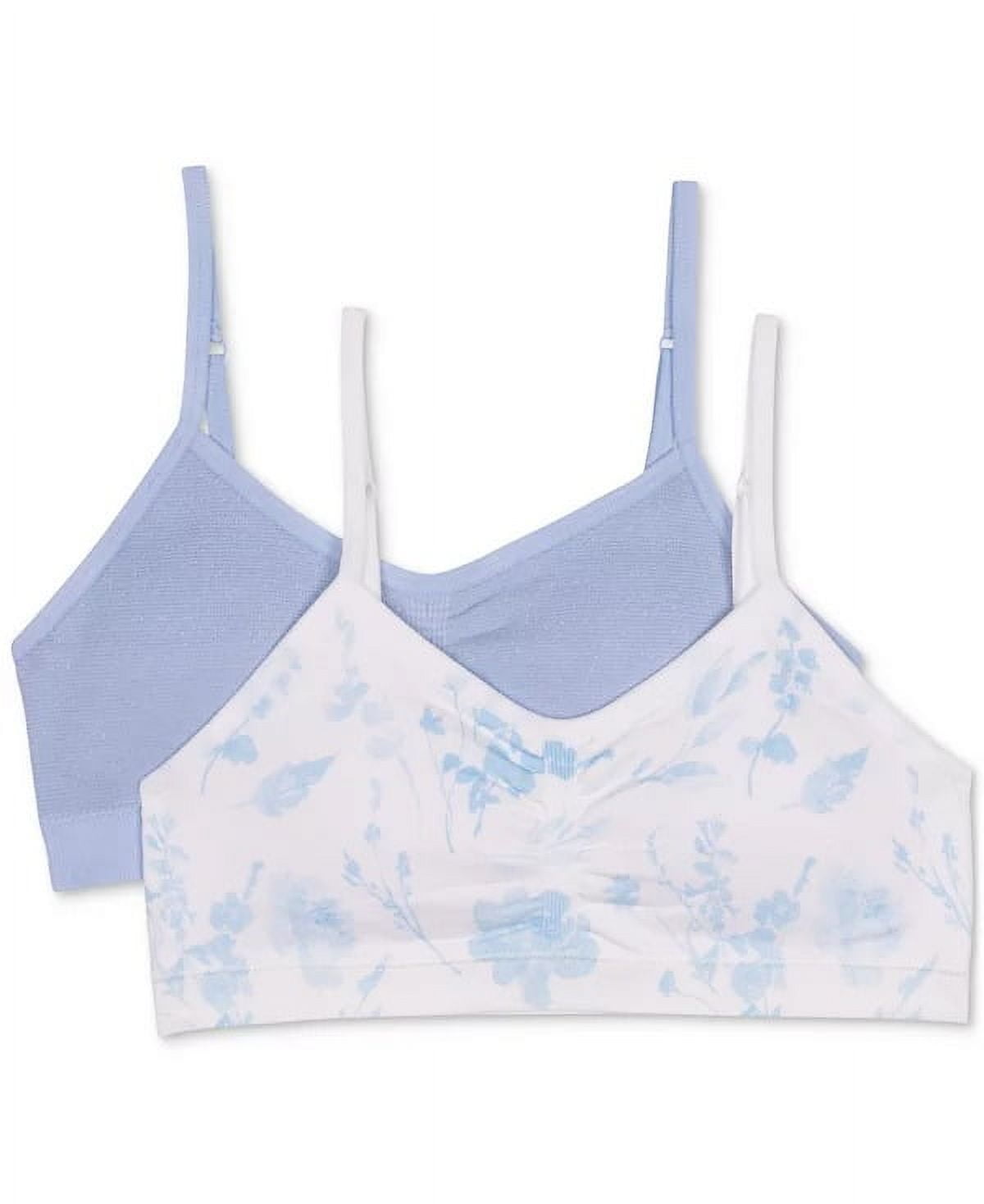 Maidenform SKYWAY LURX Big Girls Seamless Ruched Crop Bras, 2 Pc, US ...