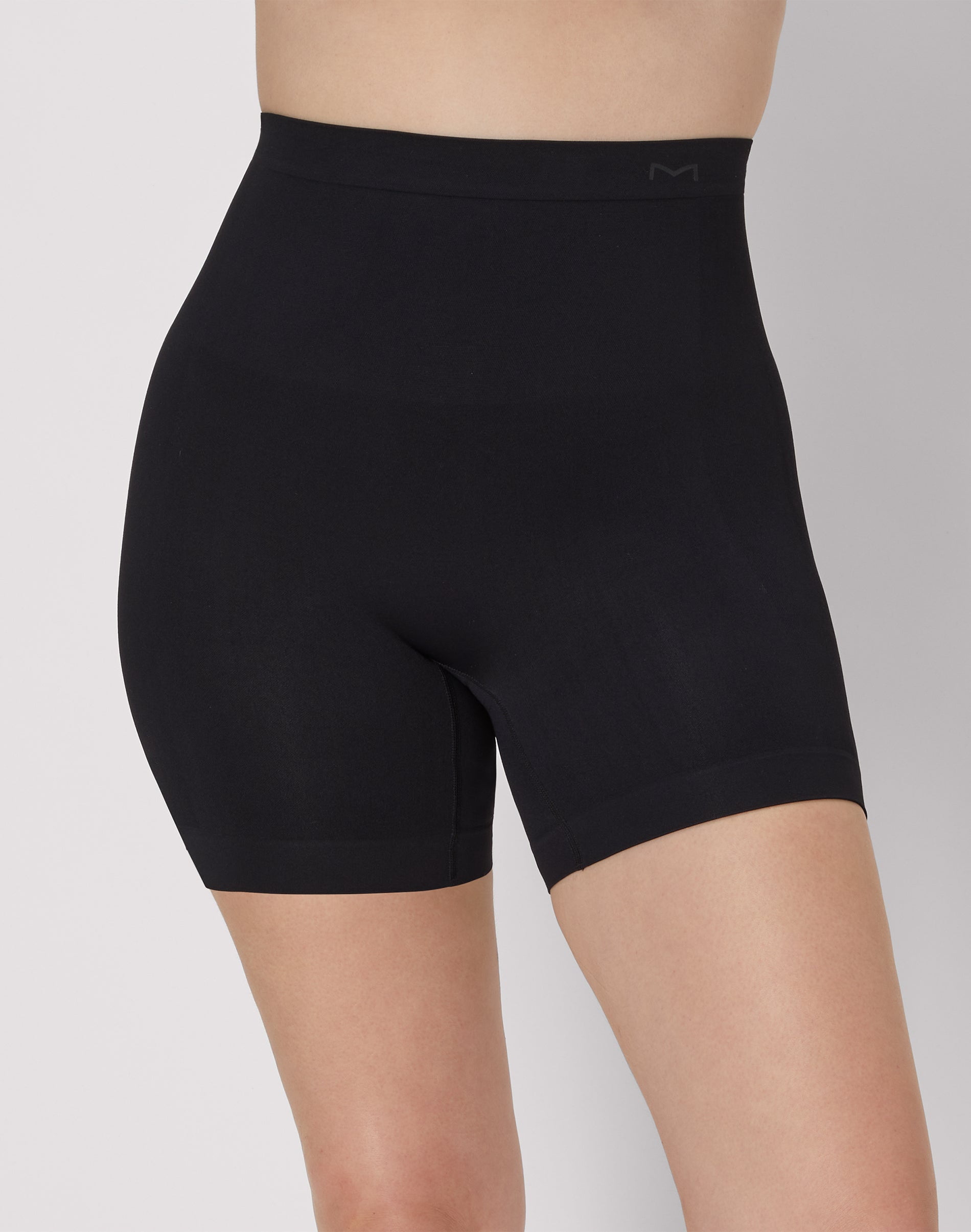 Maidenform Seamless Tummy Control Shapewear Thigh Slimmer Black S Women ...