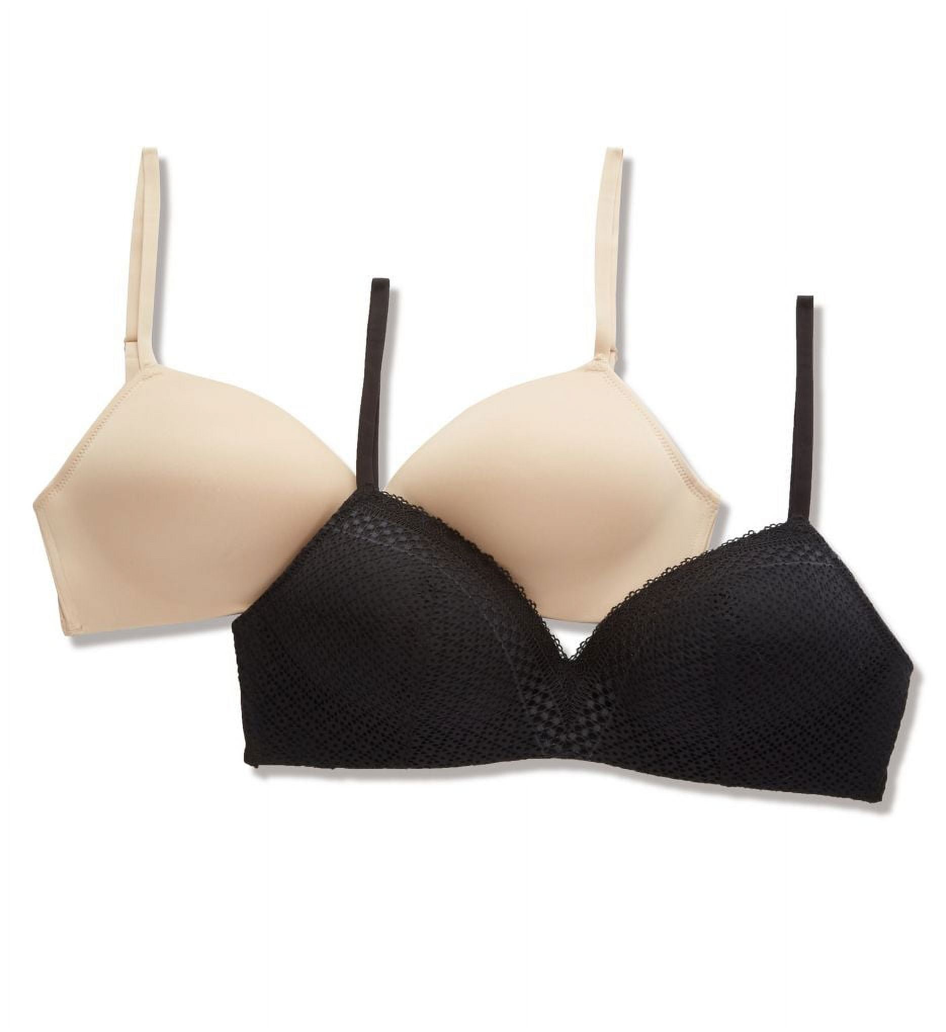 Maidenform SE0583 Convertible Wireless Bra - 2 Pack, Padded, Tag-Free ...