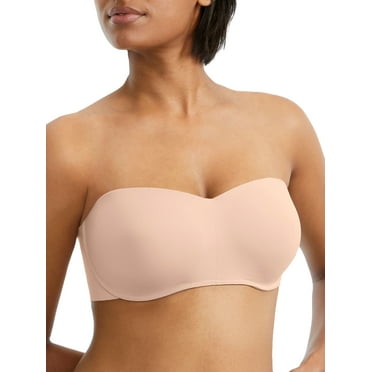 Exclare Women's Strapless Bandeau Tube Top Bra, Non Padded, Underwire, Multiway, Comfortable ...