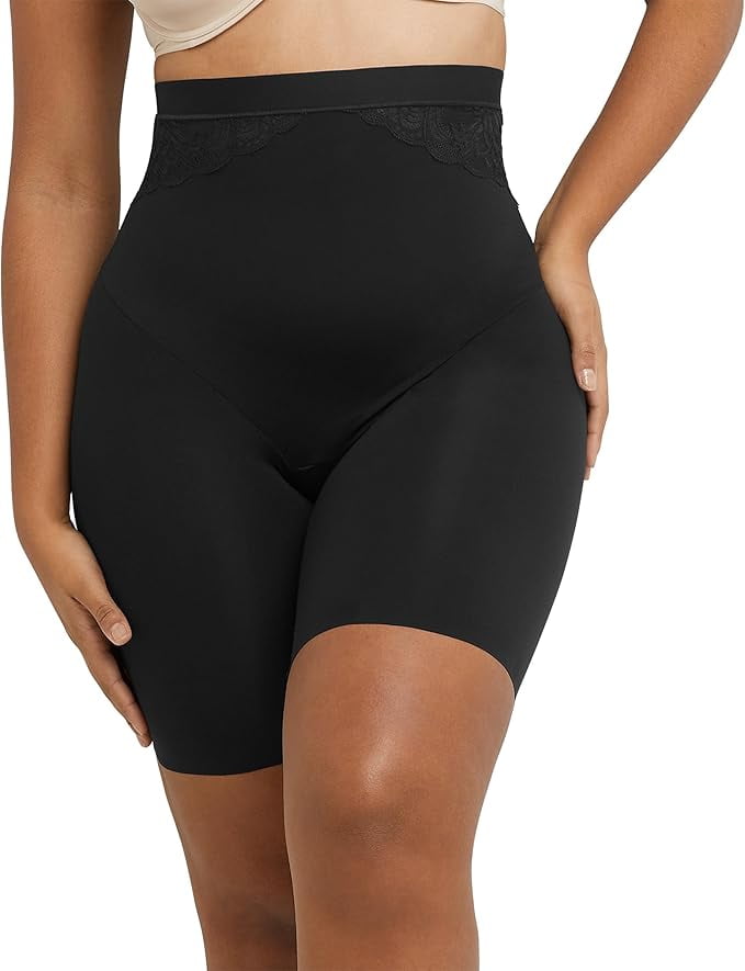 Maidenform Womens Eco Lace High Waist Thigh Slimmer Shapewear - Walmart.com