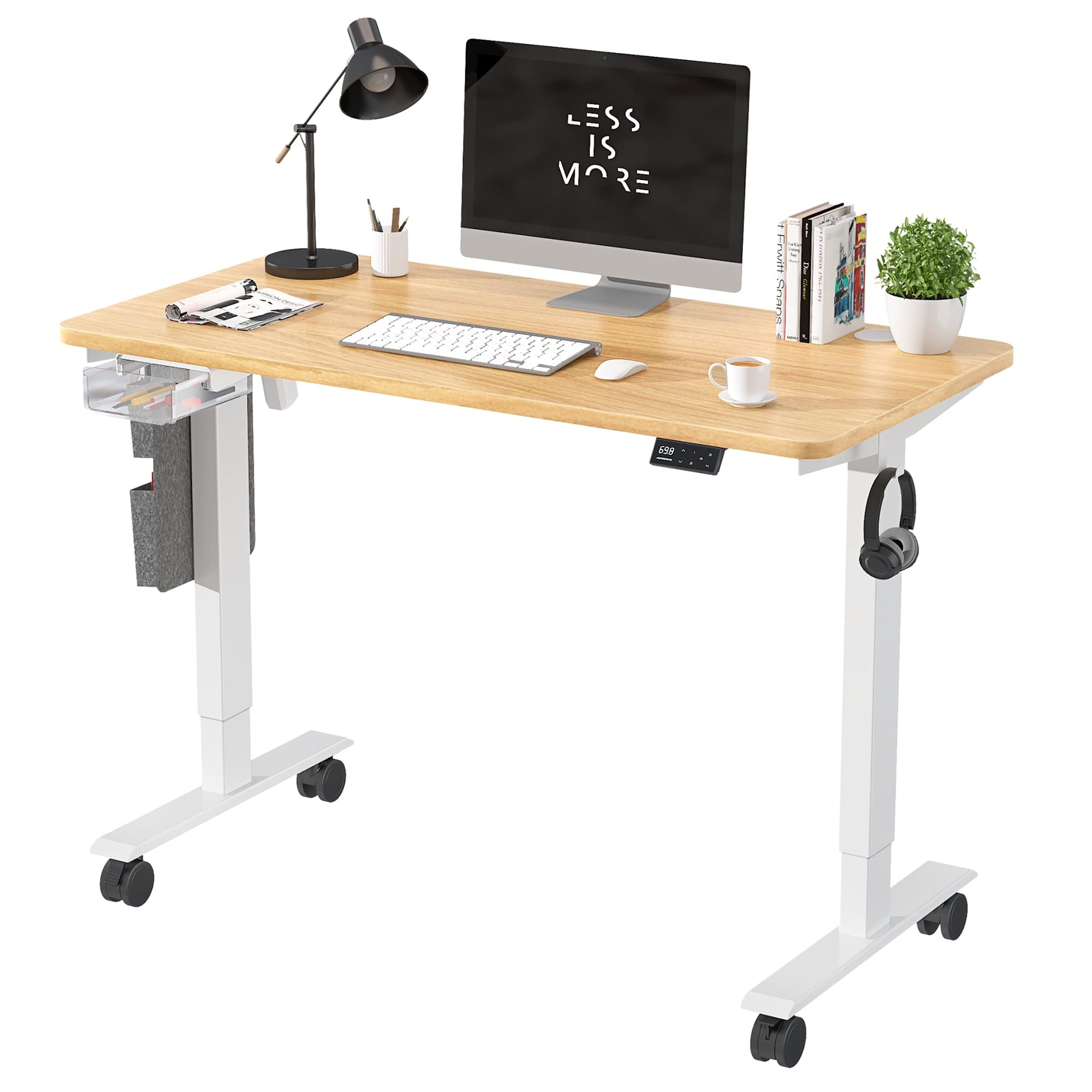 Maidsite Electric Standing Desk 48 inch Height Adjustable Desk for Home ...