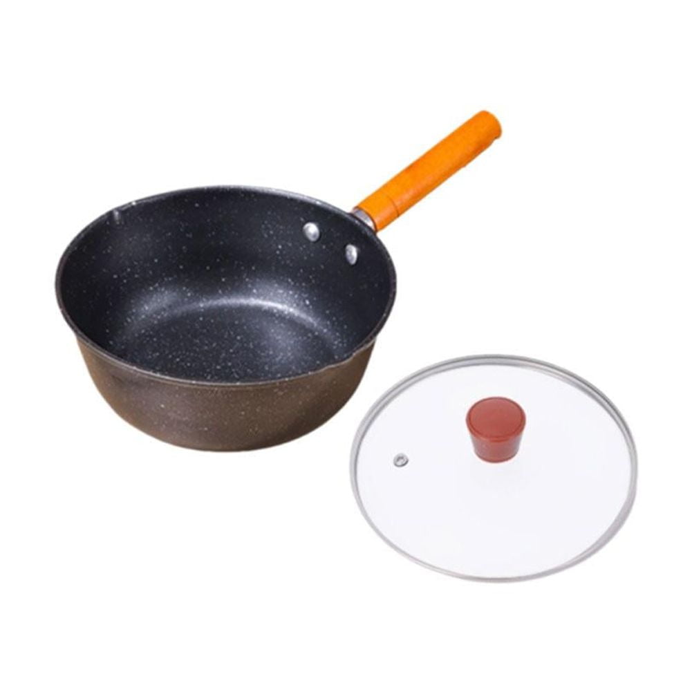 Maifan Stone Non Stick Frying Pan Instant Noodle Milk Pot Wooden Handle ...