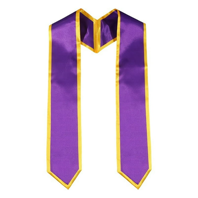 Maijiayi Graduation 2025, Elegant Purple and Gold Graduation Stole for ...