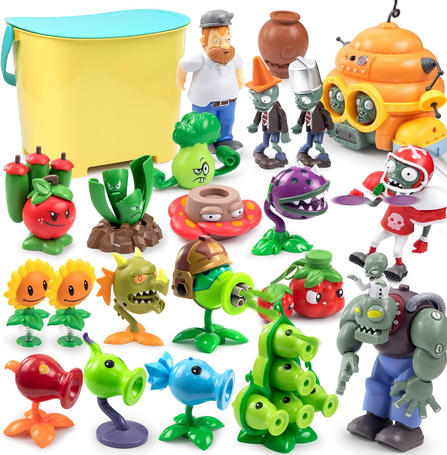 DJKDJL Plants and Zombies vs Toys 21pcs PVZ Action Figures Set Great ...