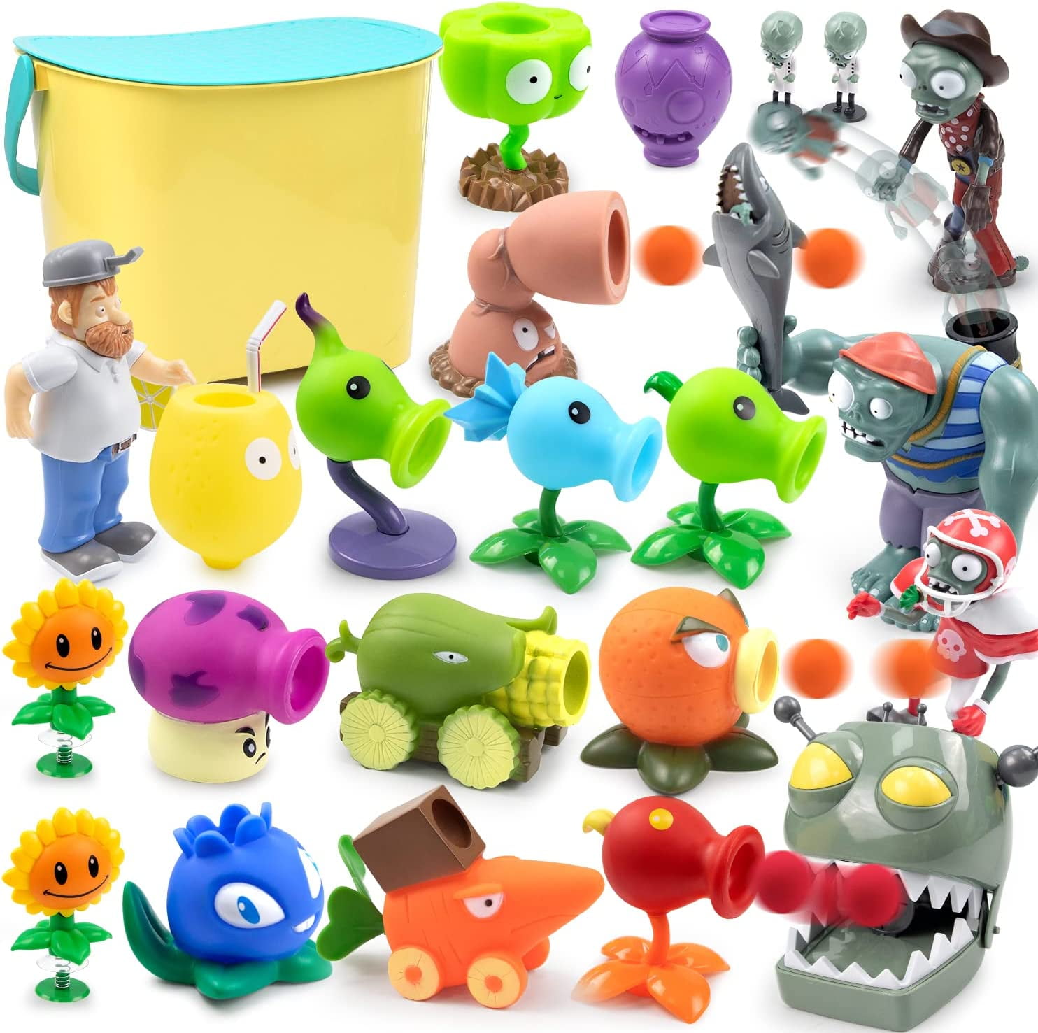 DJKDJL Plants and Zombies vs Toys 22pcs PVZ Action Figures Set Great ...