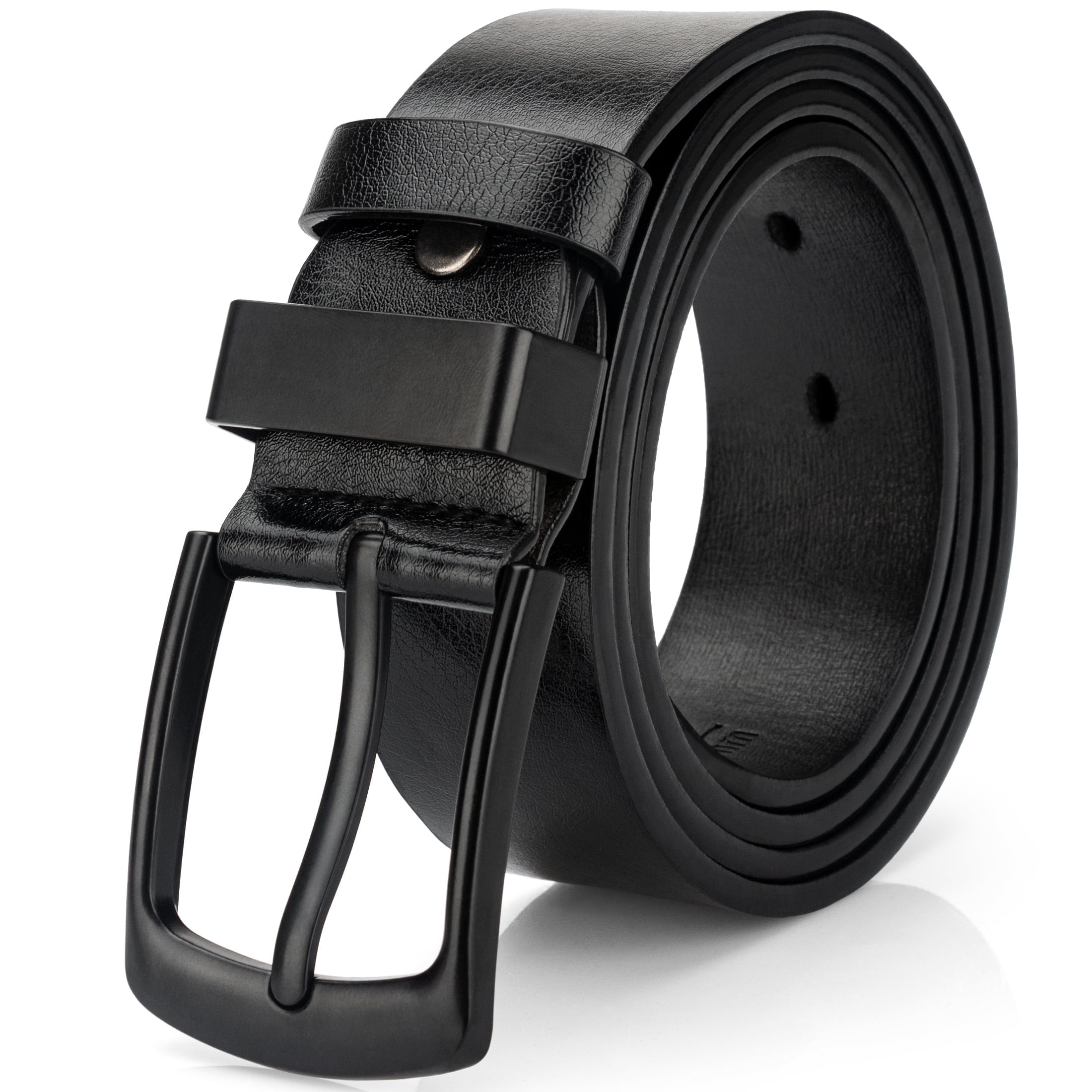 Maikun Men's Vintage PU Leather Belt, Casual Dress, Adjustable Size ...