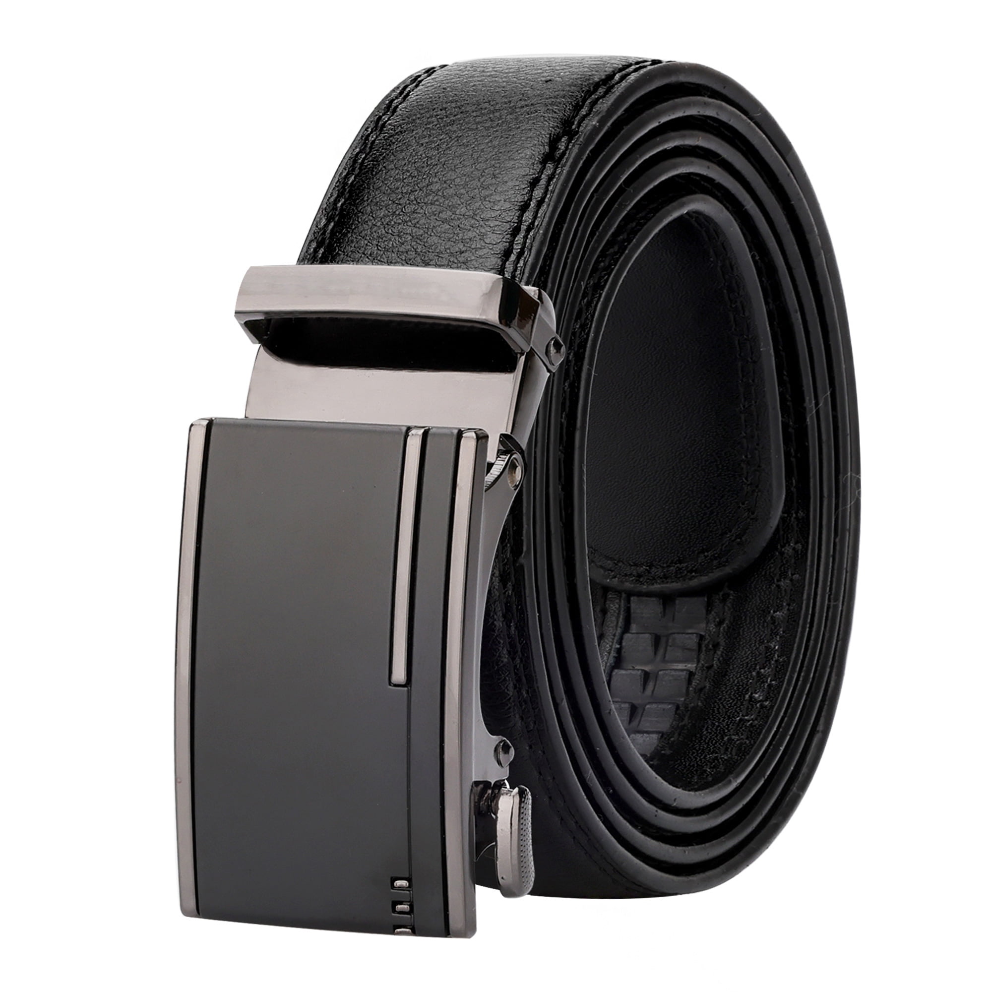 Maikun Men Belts Quick-Release Slide Black Belt Automatic Buckle for ...