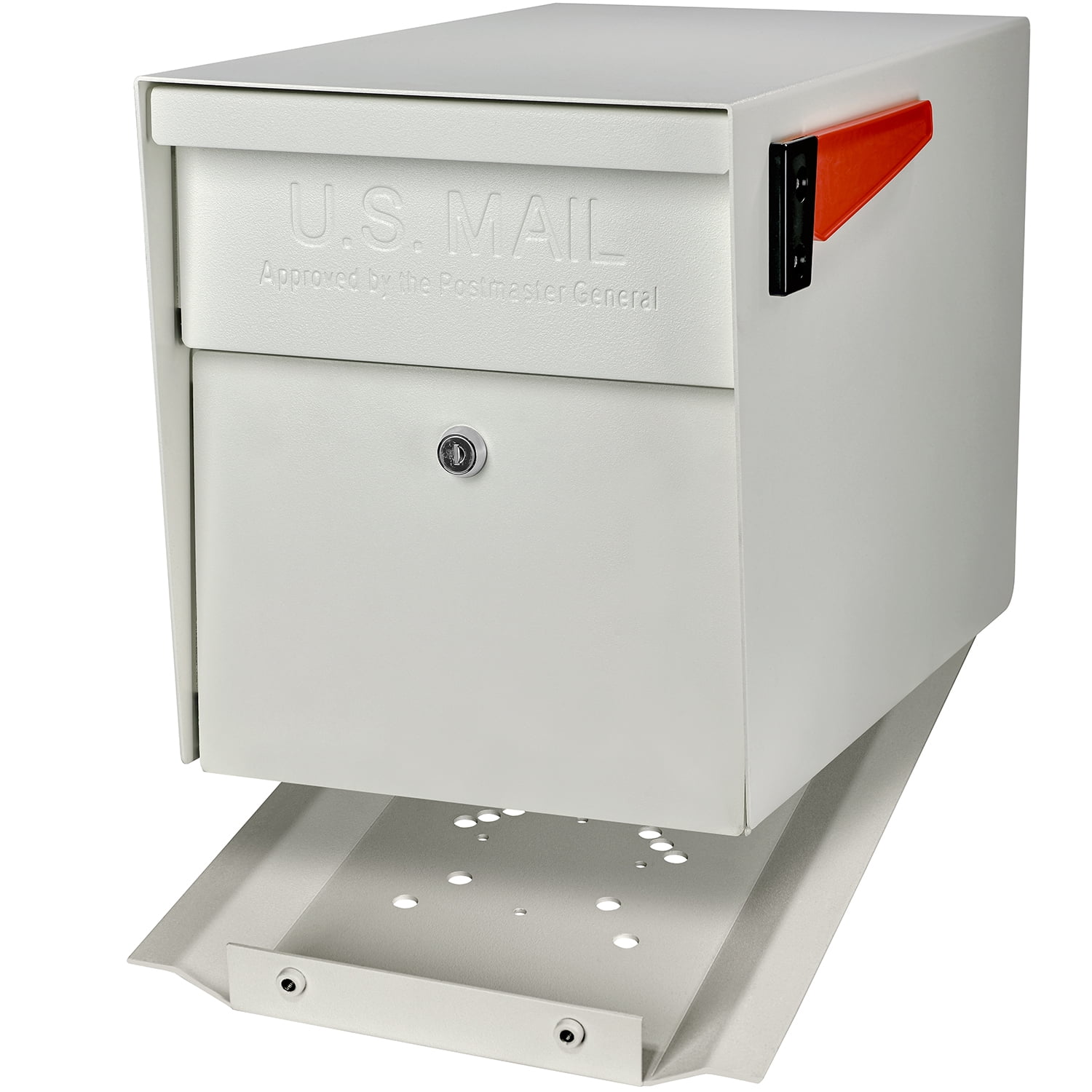 Mail Boss Locking Security Mailbox, Cream White - Walmart.com