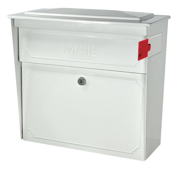 Mail Boss Townhouse Locking Security Mailbox, Alpine White - Walmart.com