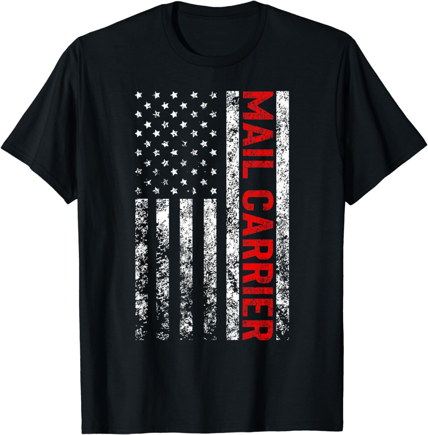 Mail Carrier Shirt With A Vintage American Flag - Walmart.com