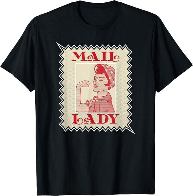 Mail Lady Female Postal Worker Stamp World Post Day T-Shirt S - Walmart.com