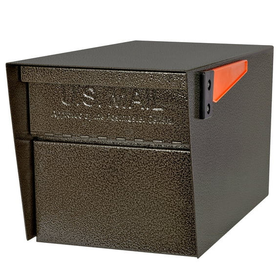 Mail Manager Street Safe Locking Security Mailbox (Rear Access), Bronze ...