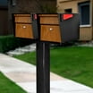Mail Manager X2 Locking Mailbox Combo Kit w/ In-Ground Post, Black ...