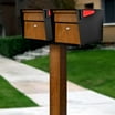 QualArc 14 in. Manchester Non-Locking Column Mount Mailbox with ...