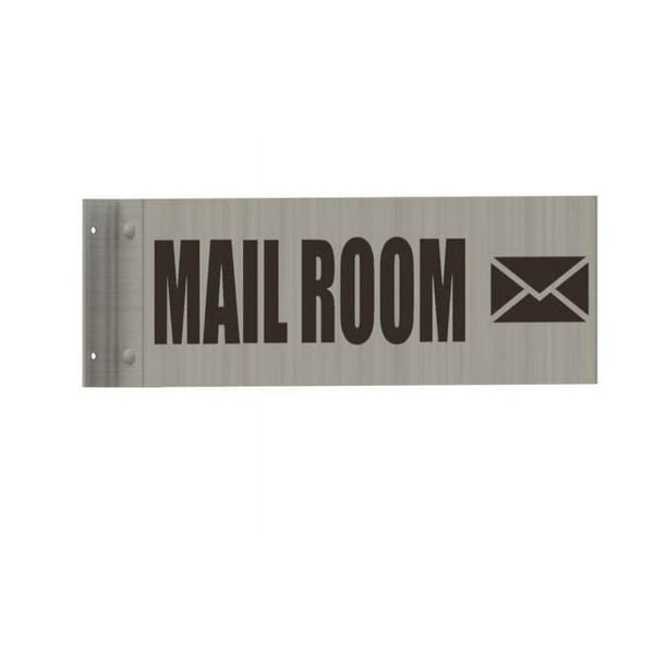 Mail Room Sign -Two-Sided/Double Sided Projecting, Corridor and Hallway ...