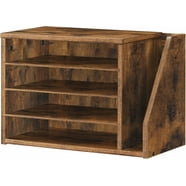 AdirOffice Wooden Adjustable Literature Organizer, 12 Compartment ...