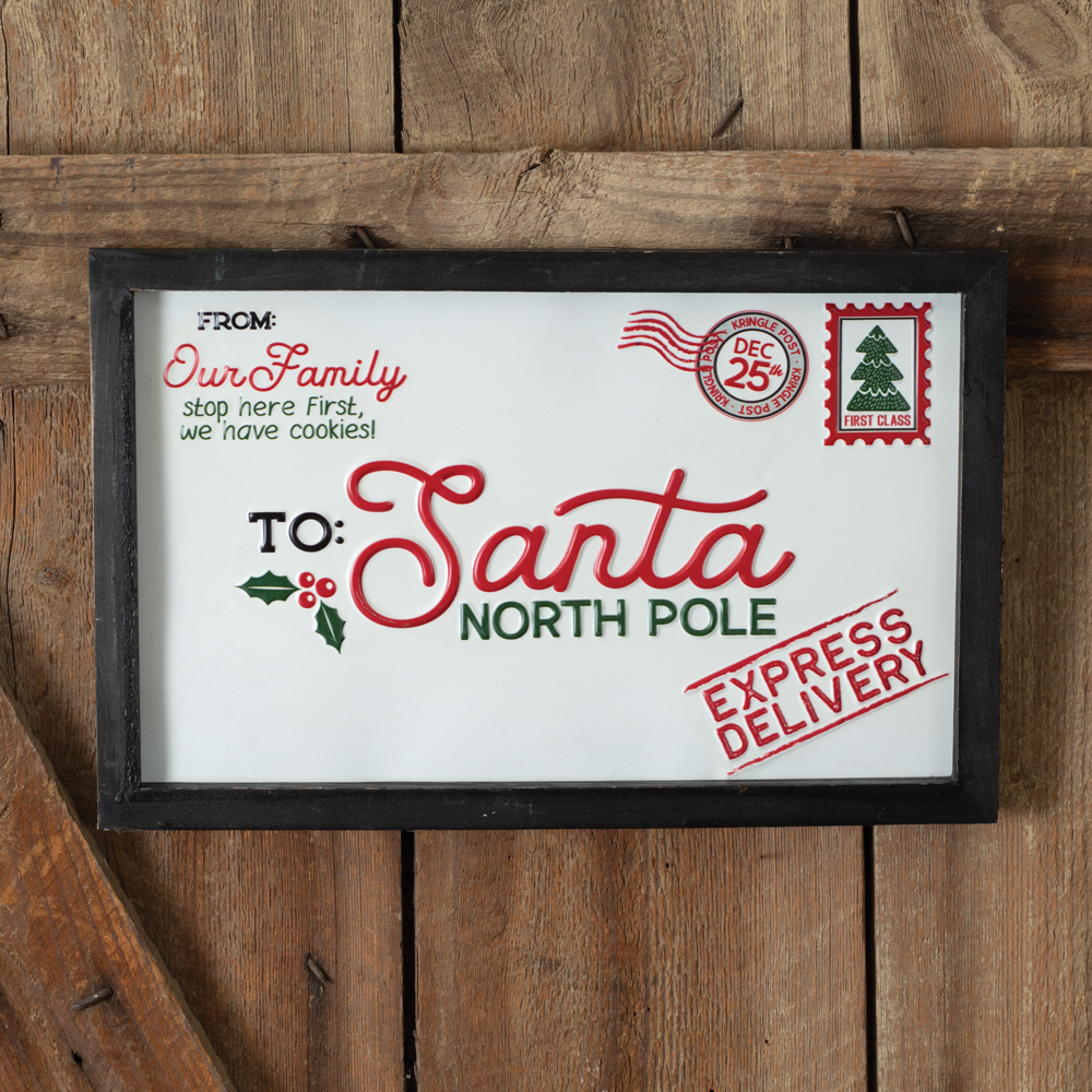 Mail To Santa Wall Sign - Walmart.com
