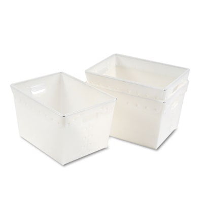Mail Totes, 13.25" X 18.25" X 11.5", Translucent White, 3/Carton ...