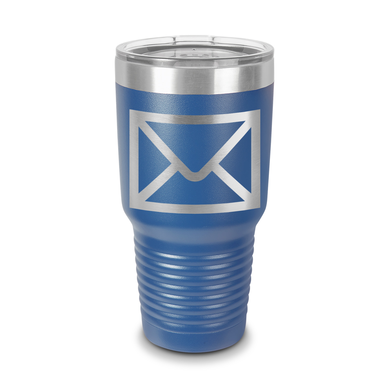 Mail Tumbler 30 oz - Laser Engraved w/ Clear Lid - Stainless Steel ...