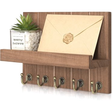 Key Holder for Wall, Dinosam Mail Organizer Wall Mount with 5 Key Hook ...