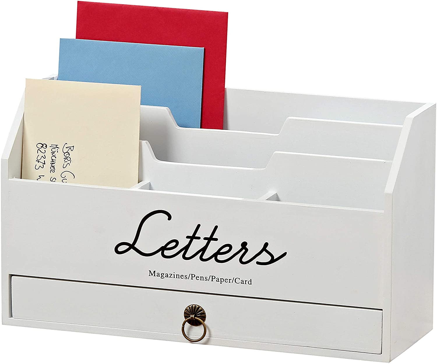 Mail and Letters Desk Top Organizer, Envelope holder, Compartment ...