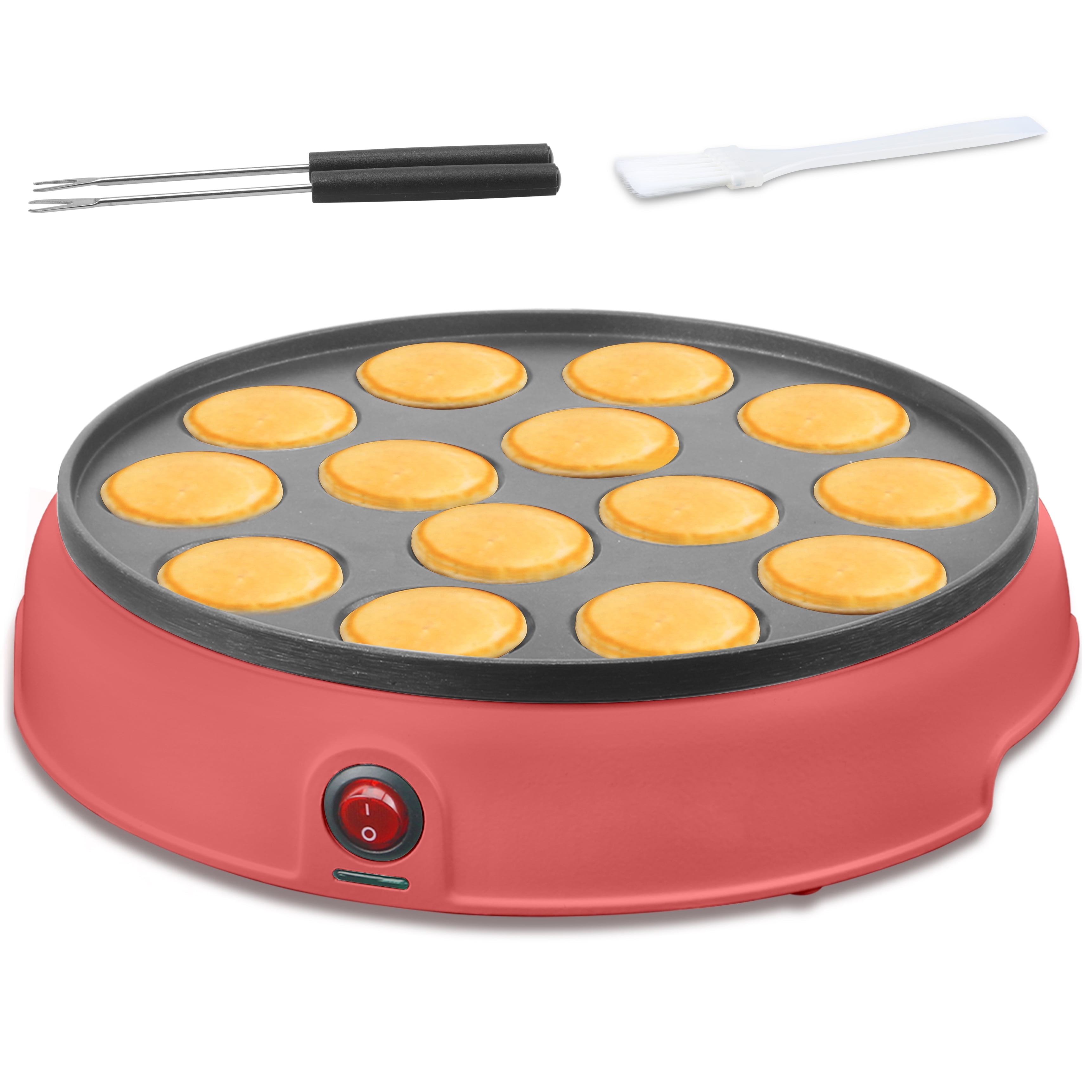 Mailand 14 Holes Mini Pancakes Maker Machine, 1.8 Inch Dutch Mini ...