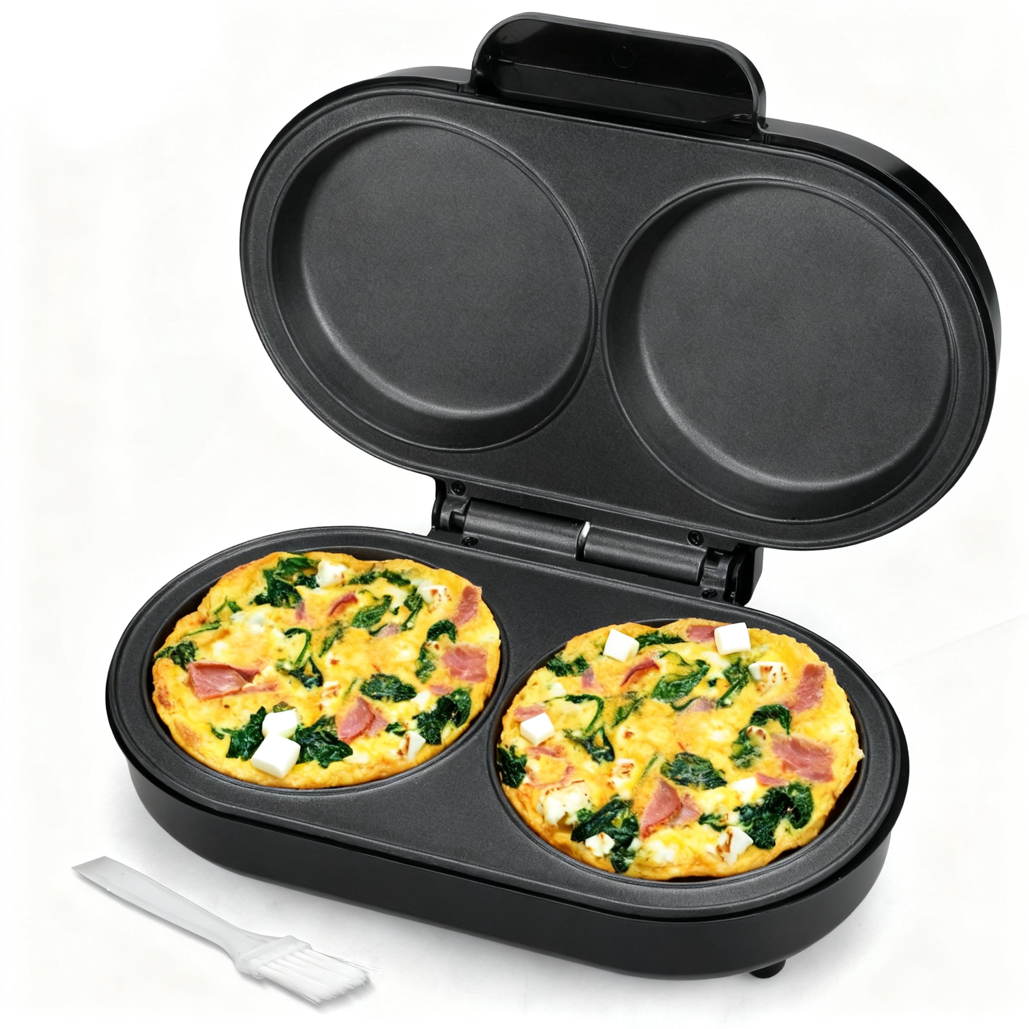 Mailand 2 x 4.75” Omelette Maker Electric, Omelette Pan Nonstick, Egg ...