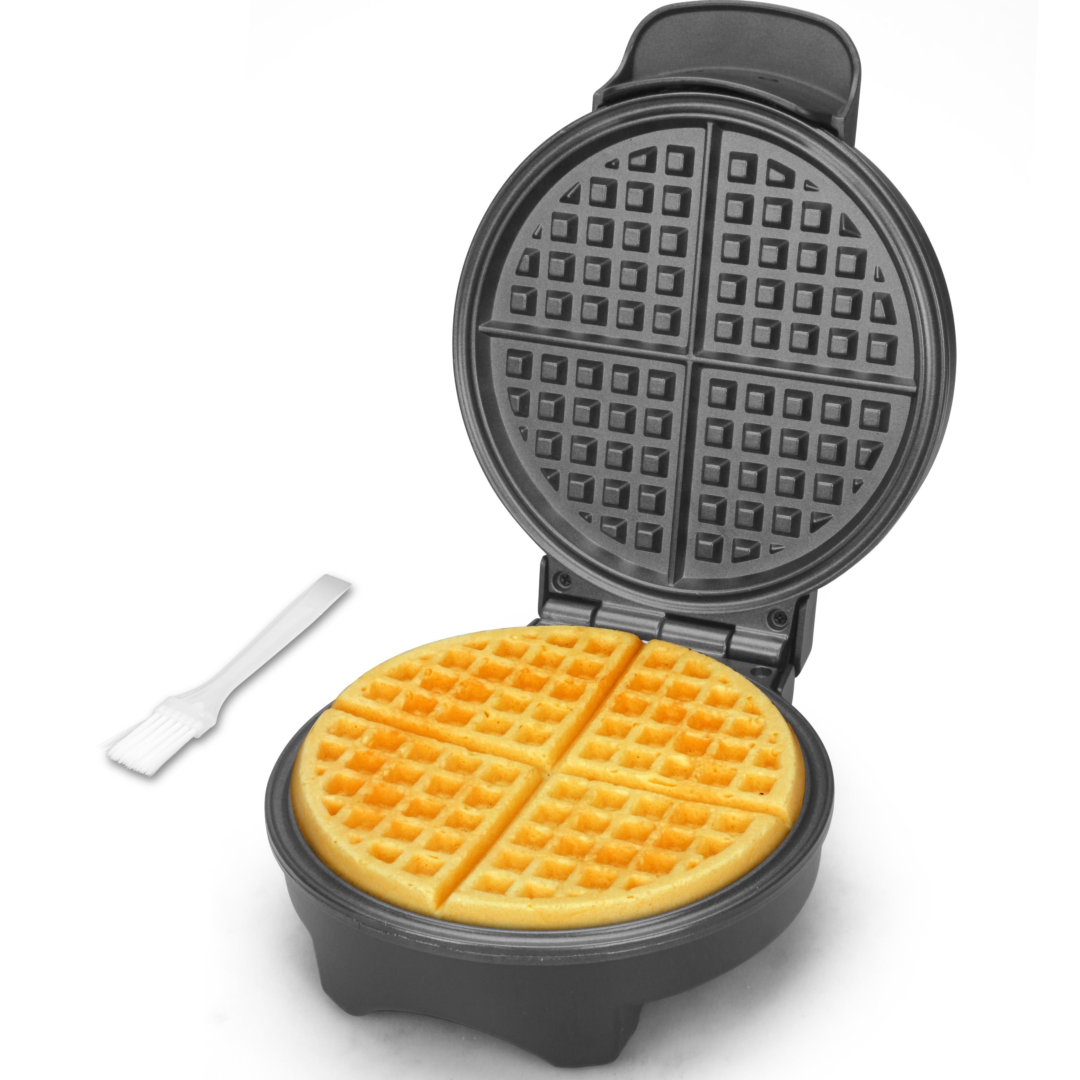 Mailand Classic Waffle Maker, 7 Inch Round Waffles Iron, 1 Waffle in 4 ...