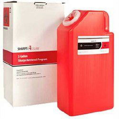 Mailback Sharps Container Sharps Assure Red Base Vertical Entry 3 ...