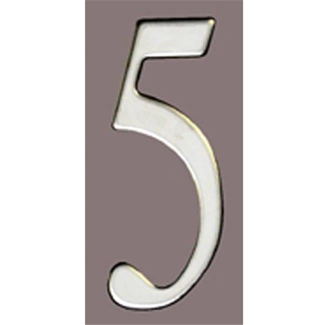 Mailbox Accessories Stnls Steel Address Numbers Size - 2 Number - 5 ...